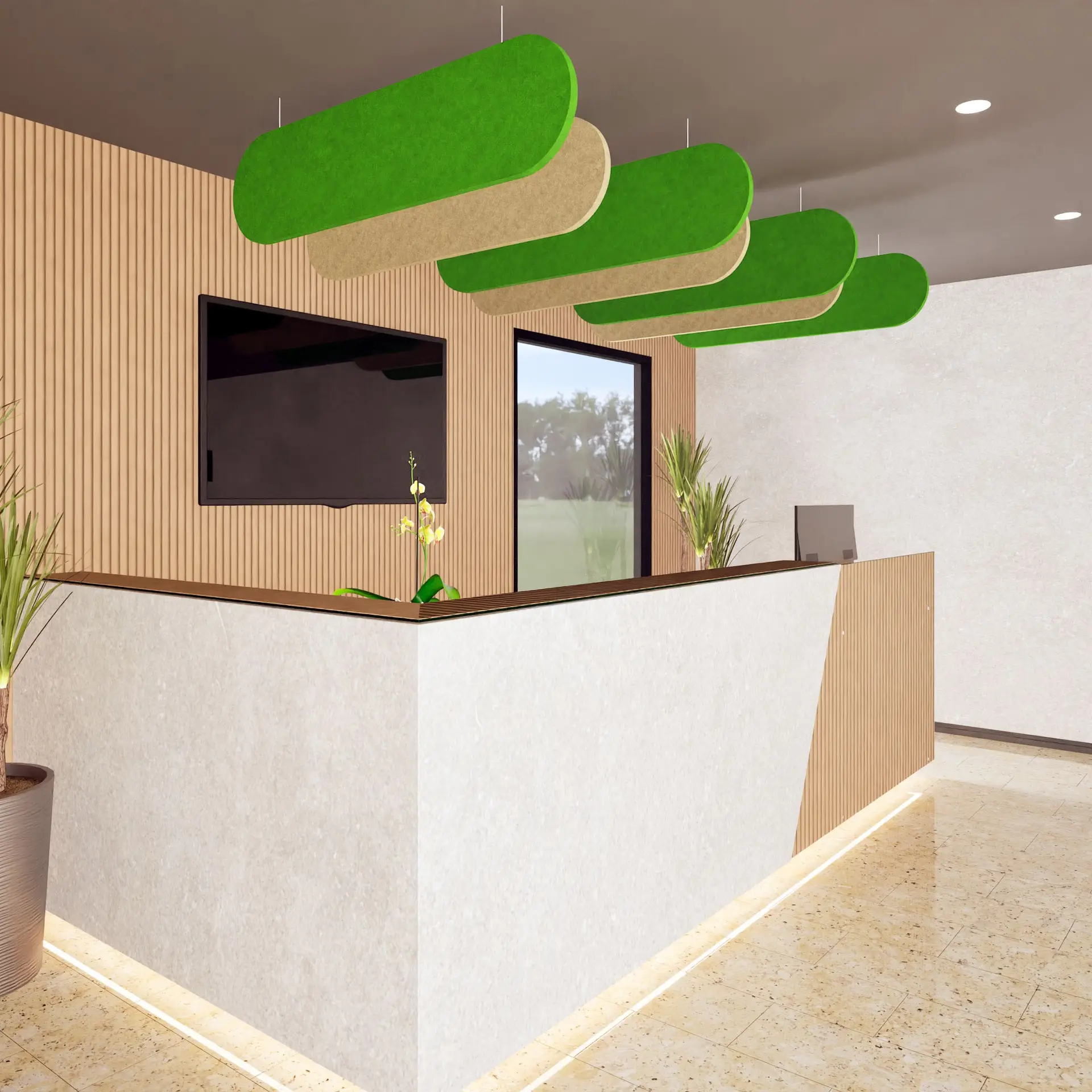 Felcko Acoustic Ceiling Baffle - Artecho Acoustics